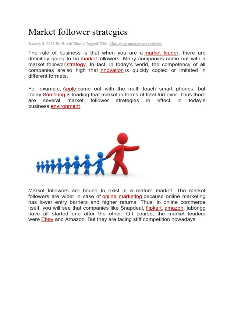 Market Follower Strategies | PDF | Counterfeit | Brand