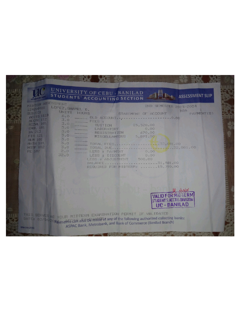 Midterm Assessment Lopez Shamel | PDF