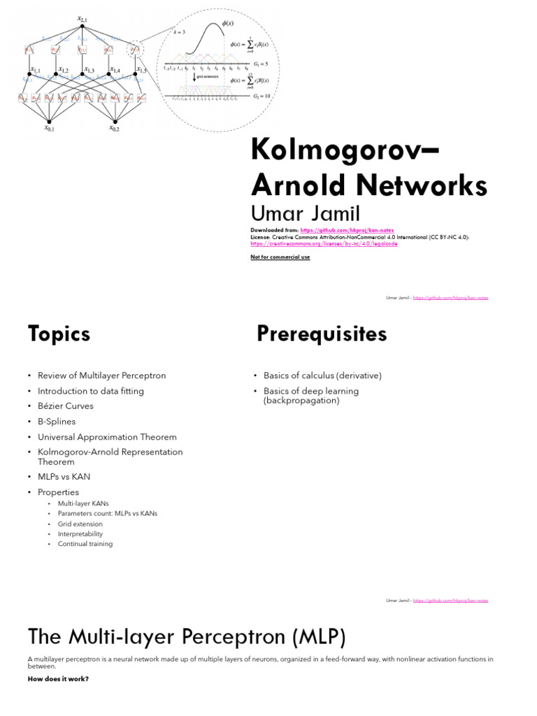 Kan Slide | PDF | Artificial Neural Network | Equations