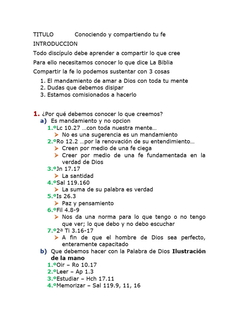 Conociendo y Compartiendo Tu Fe | PDF | Cristo (título) | Creencia religiosa y doctrina