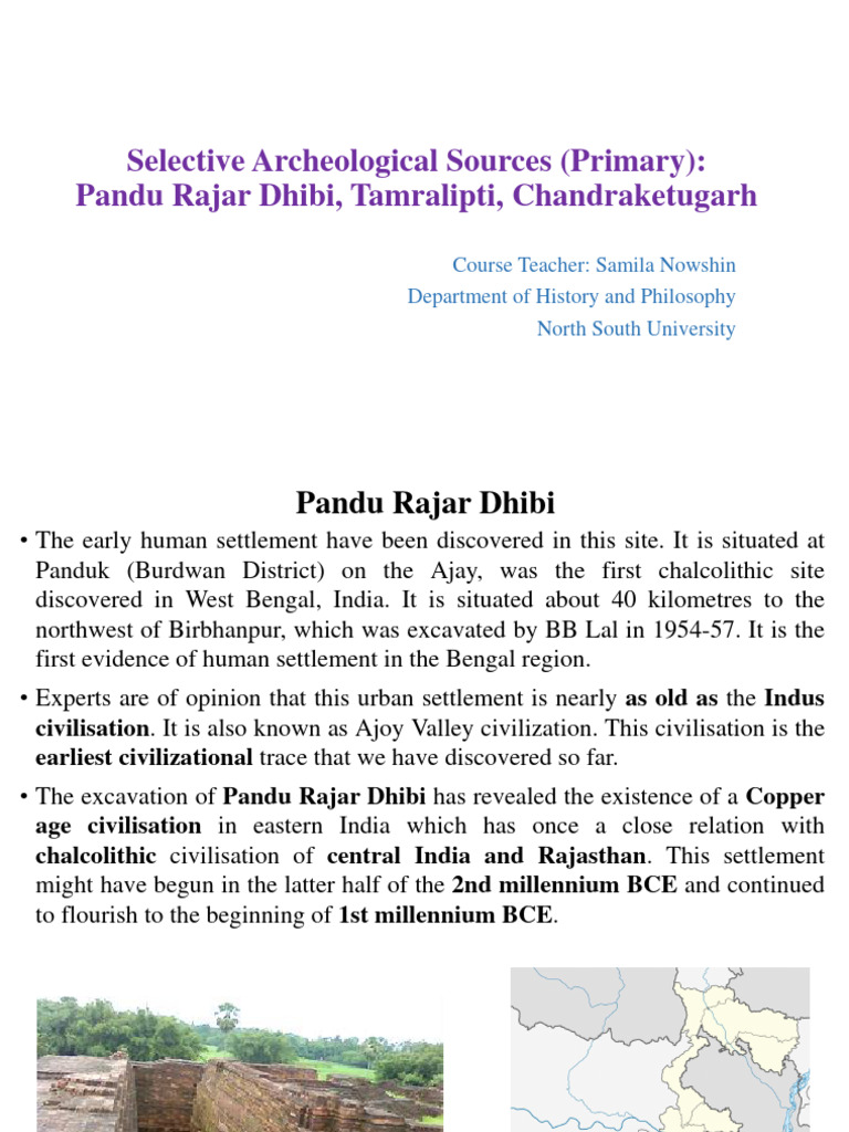Lec 8 Selective Archeological Sources (Primary) | PDF