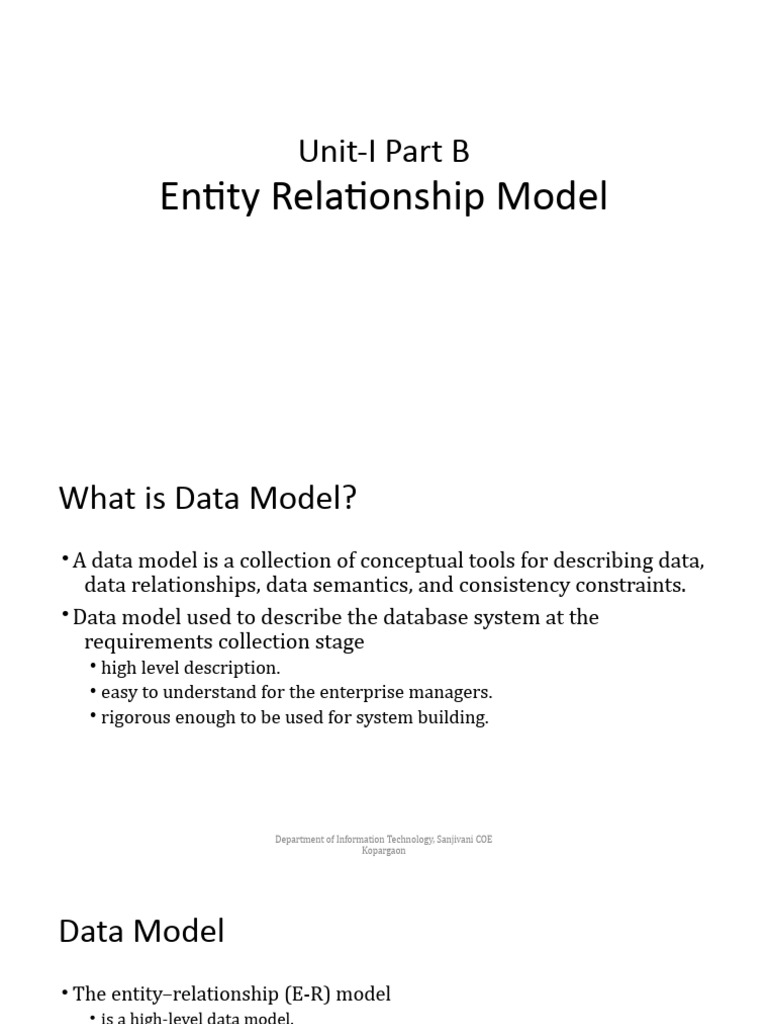 Unit 1 PART B | PDF | Conceptual Model | Data Model Unit 1 PART B | PDF | Conceptual Model | Data Model