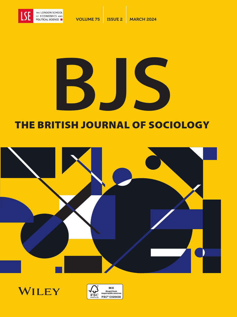 British Journal of Sociology - 2024 - Issue Information | PDF | Value ...