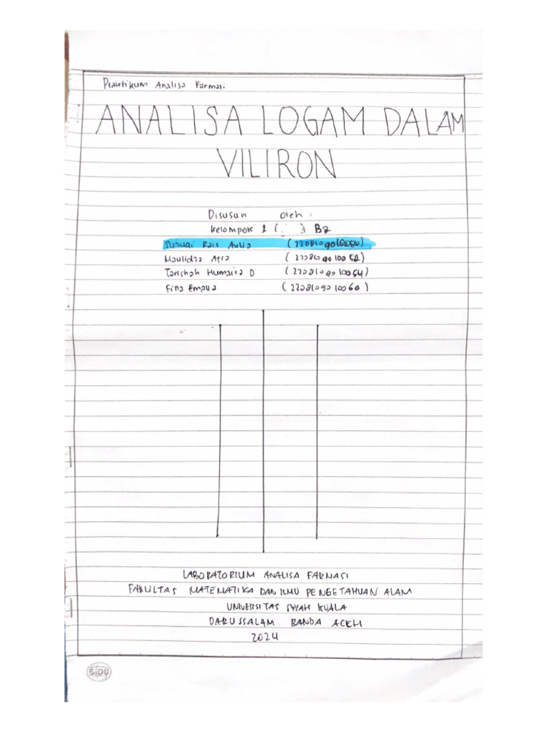 Analisa Logam Dalam Pdf