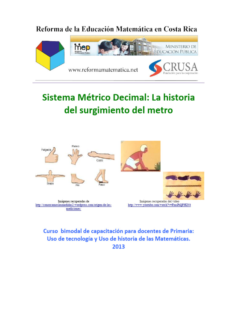 Historia del Sistema Métrico Decimal | PDF | Kilogramo | Medición