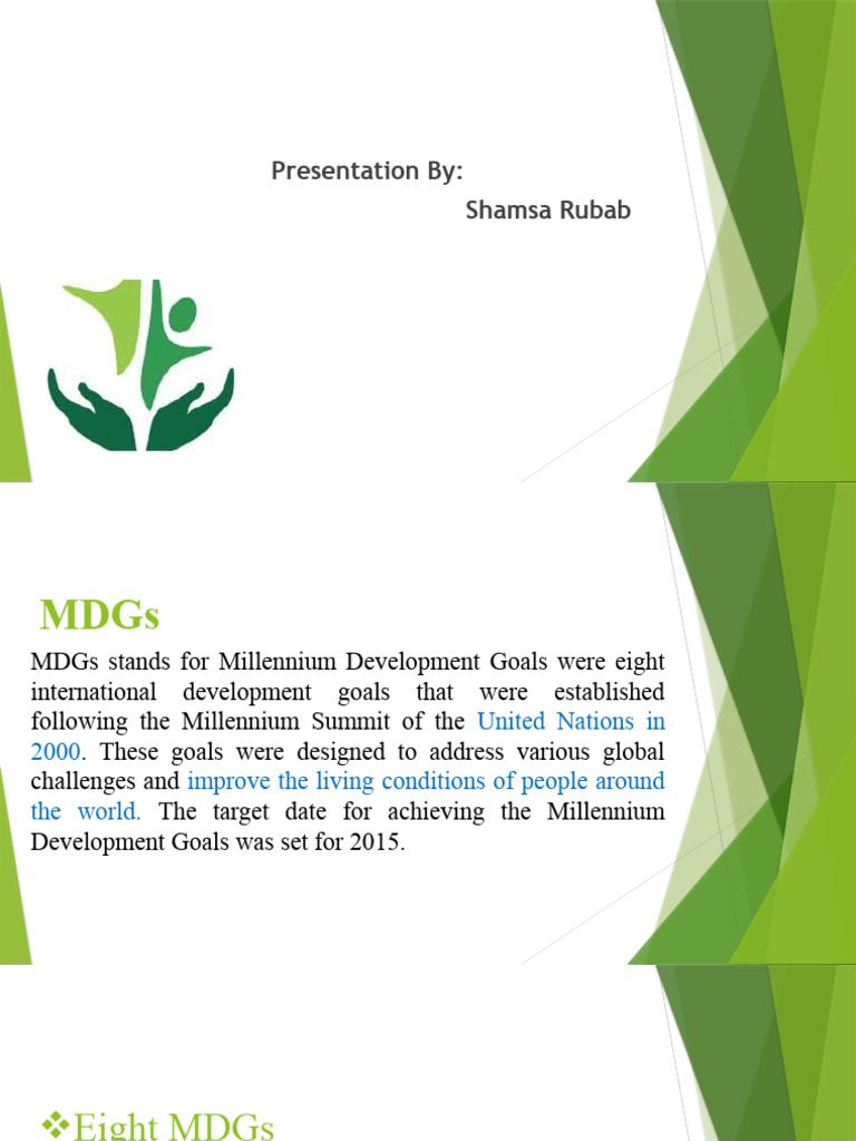 Millennium Development Goals (MDGS) | PDF | Millennium Development ...