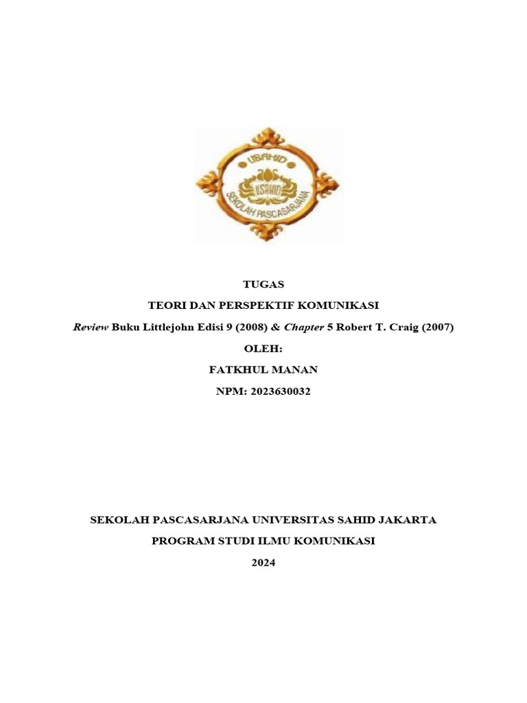 Teori Sosiokultural dalam Komunikasi | PDF | Ilmu Sosial