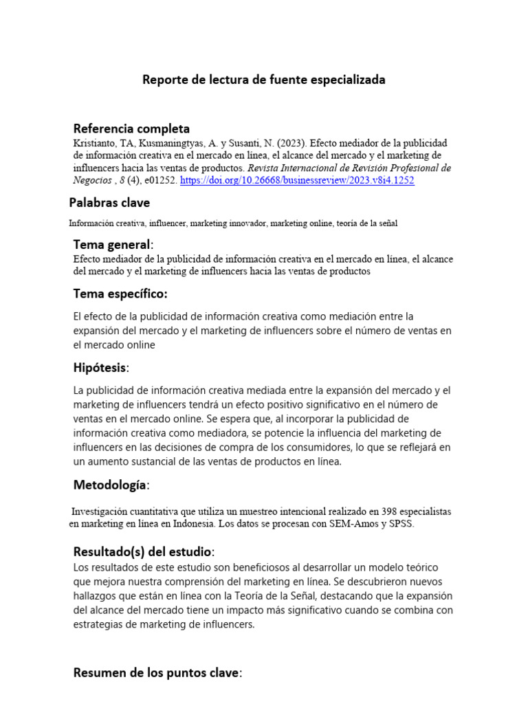 05 Formato+de+R | PDF | Marketing | Publicidad