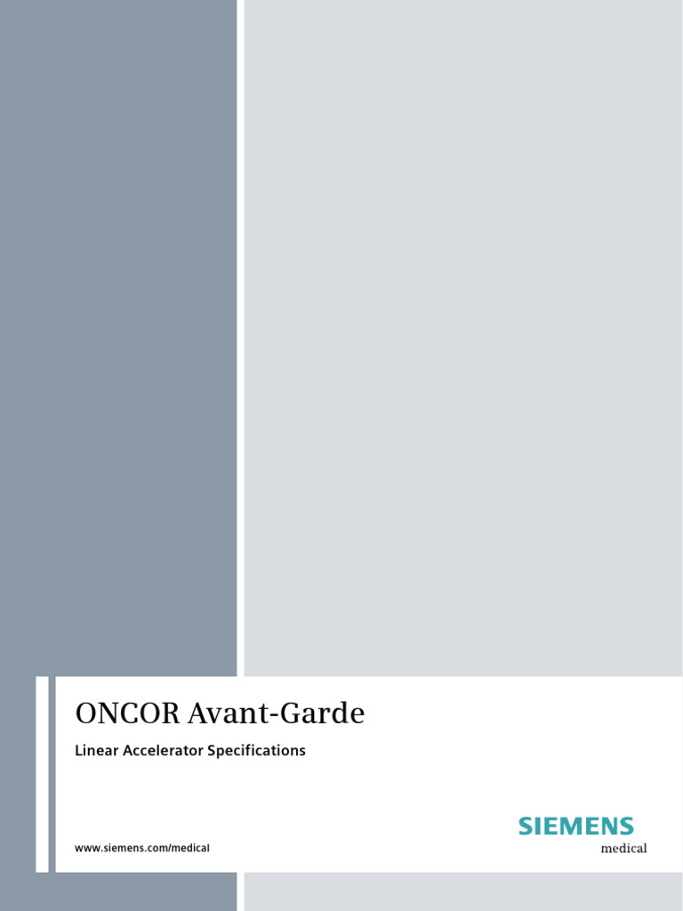 Oncor Ag Spec Datasheet 0609 Pdf Particle Accelerator Absorbed Dose