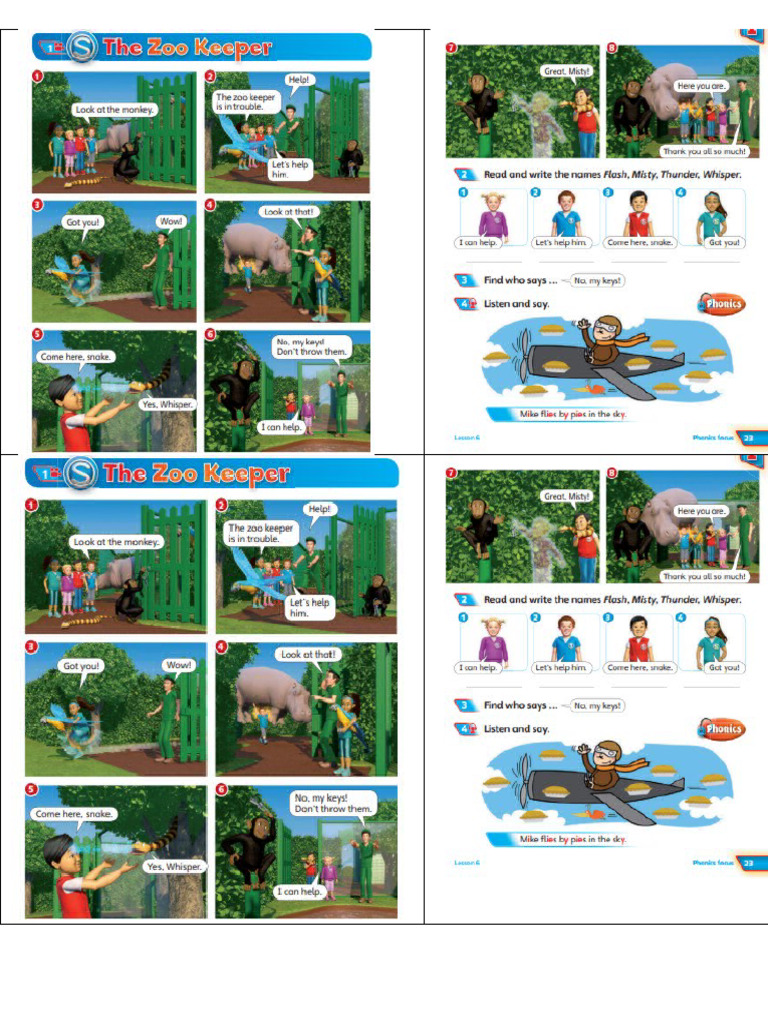 At The Zoo-Reading | PDF