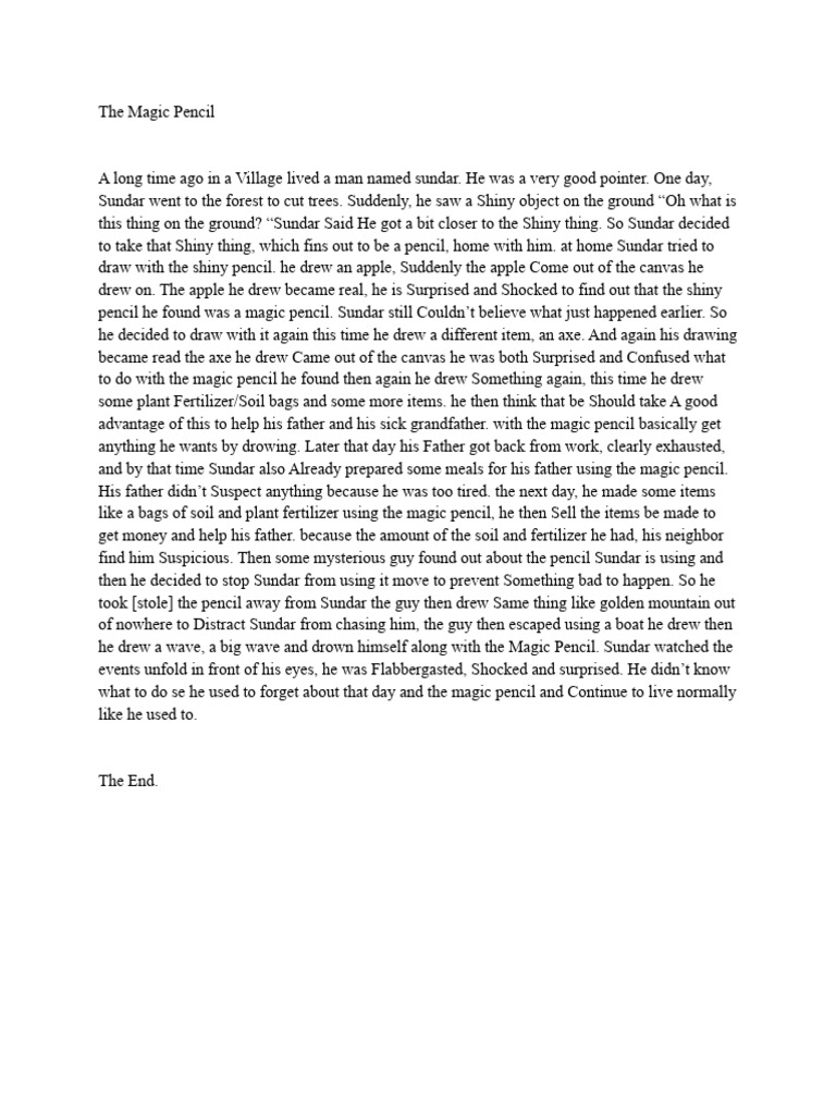 Magical Pencil Adventure | PDF