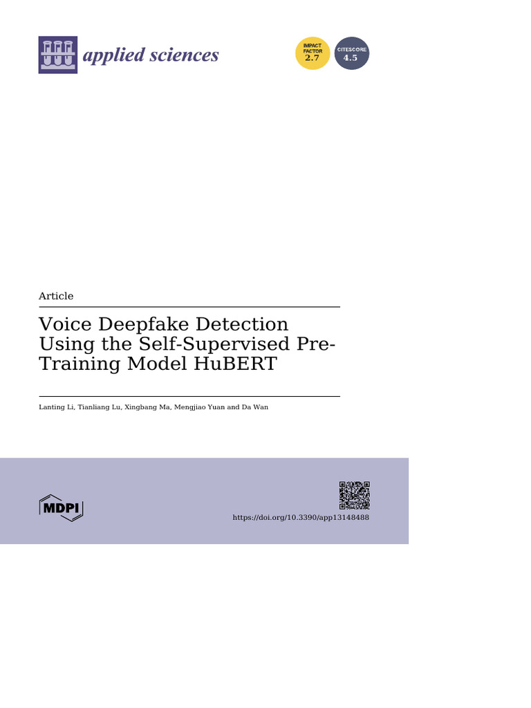 Base Paper Audio Deep Fake Detection | PDF | Deep Learning | Signal To ...