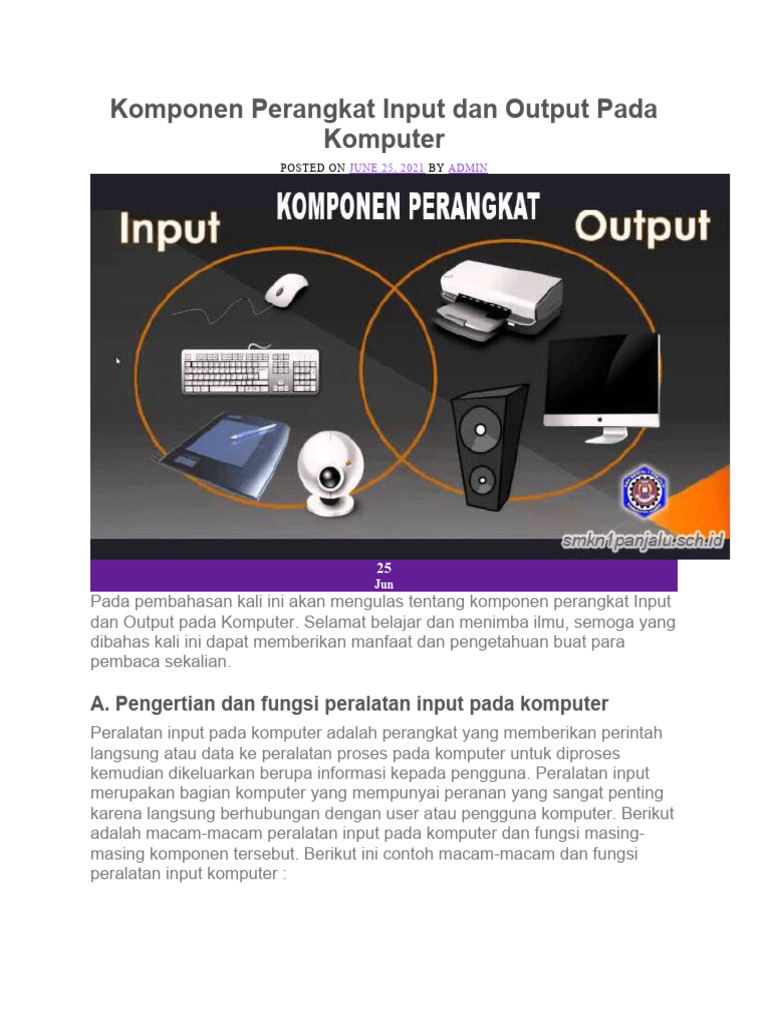 K3LH. PENGANALAN Media Input Dan Output | PDF