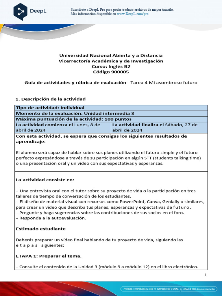 Activity Guide and Evaluation Rubric - Unit 3 - Task 4 - My Amazing ...