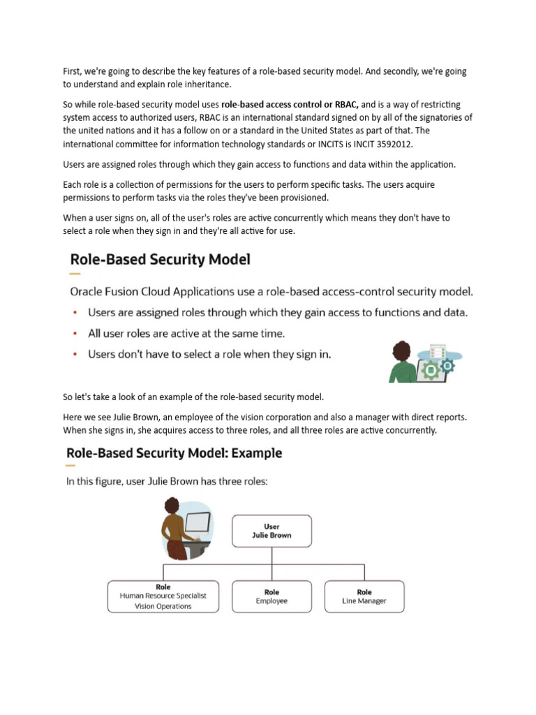 RBAC 1 - Role Based Security Overview | PDF | Computing | Business