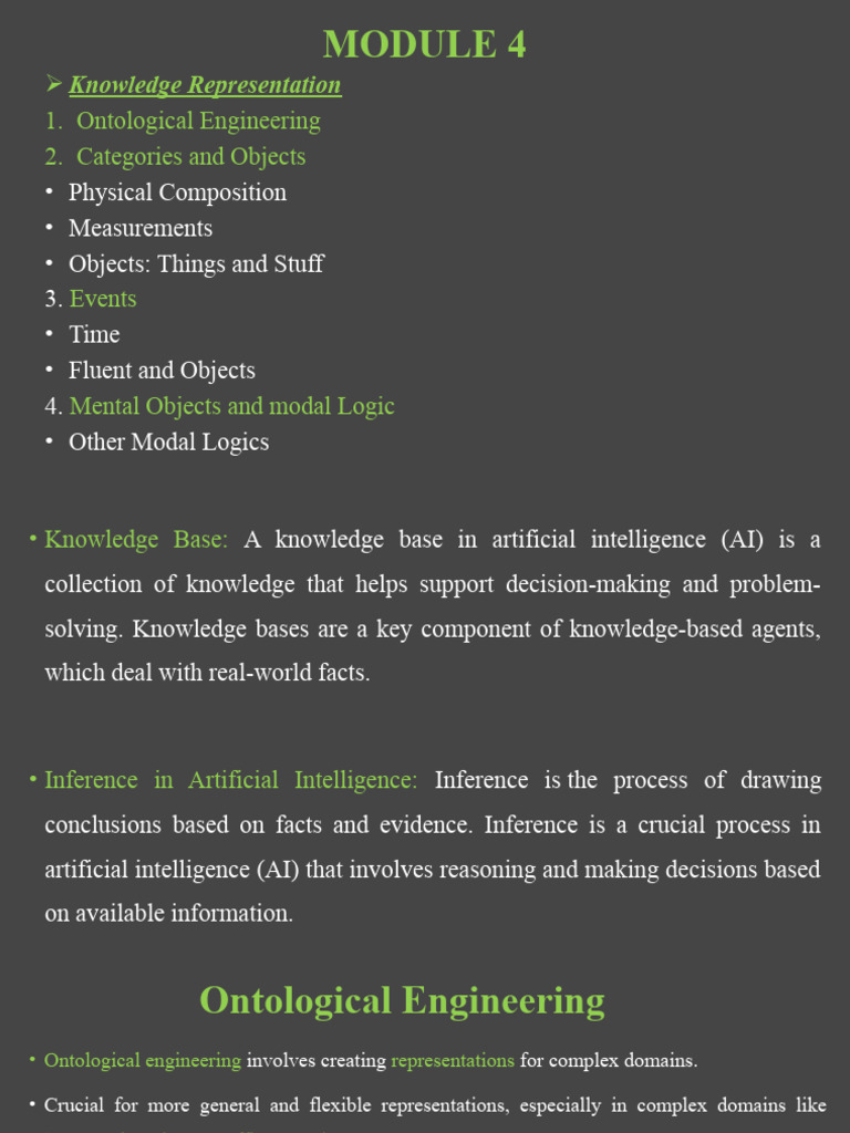 Ai-Module 4 | PDF | Knowledge Representation And Reasoning | Knowledge
