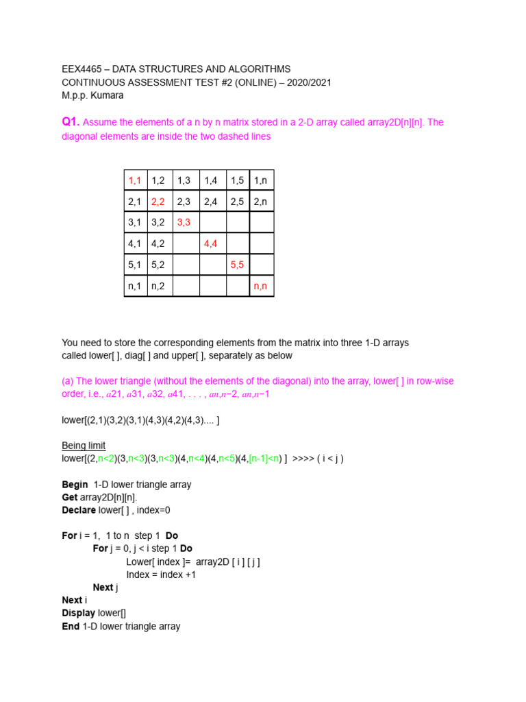 4465 Cat 2 - 2020-2021 | PDF | Algorithms And Data Structures ...