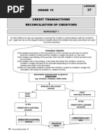 Accounting GR 12 Chapter 1 Reconciliation - Worksheet | PDF | Debits ...