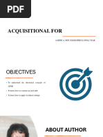 Acquisitional Frame of Reference | PDF | Reinforcement | Behavior