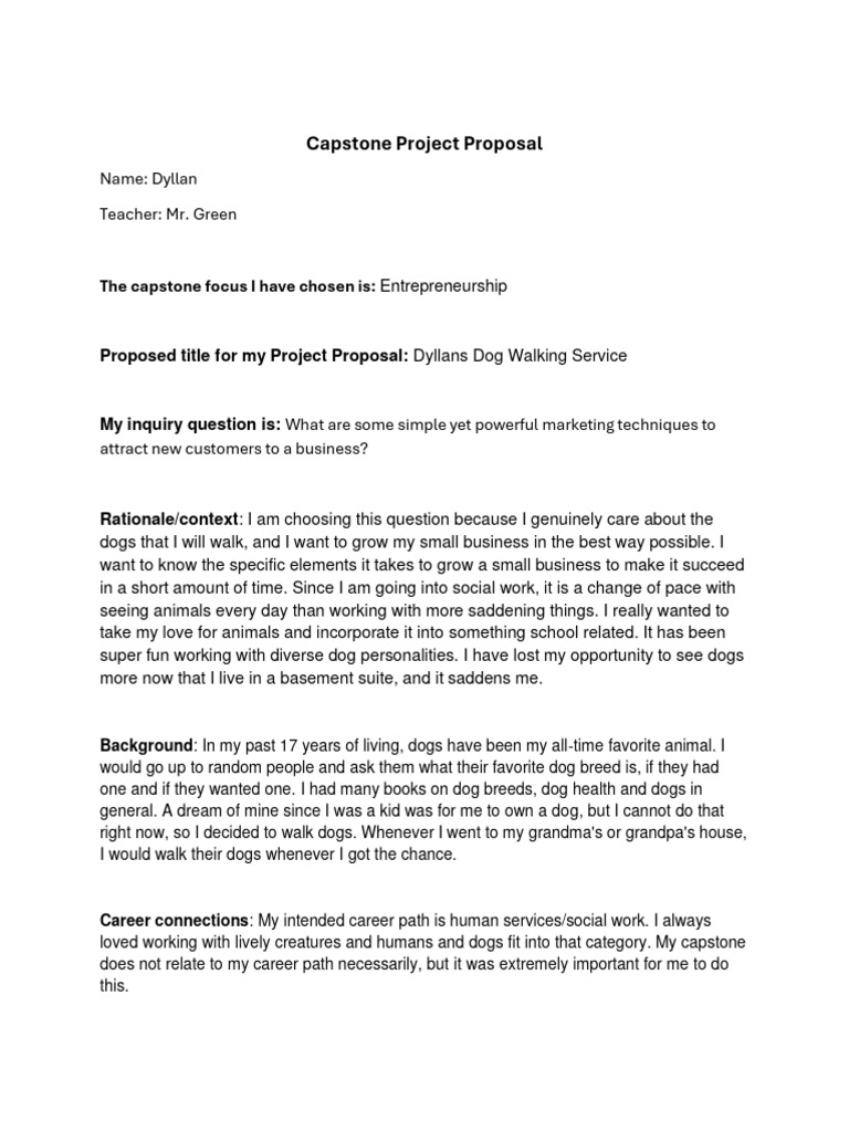 Final Proposal | PDF | Pet