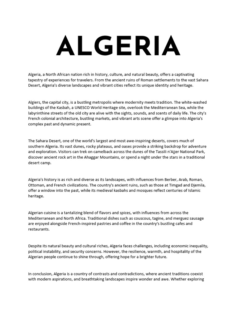 ALGERIA | PDF