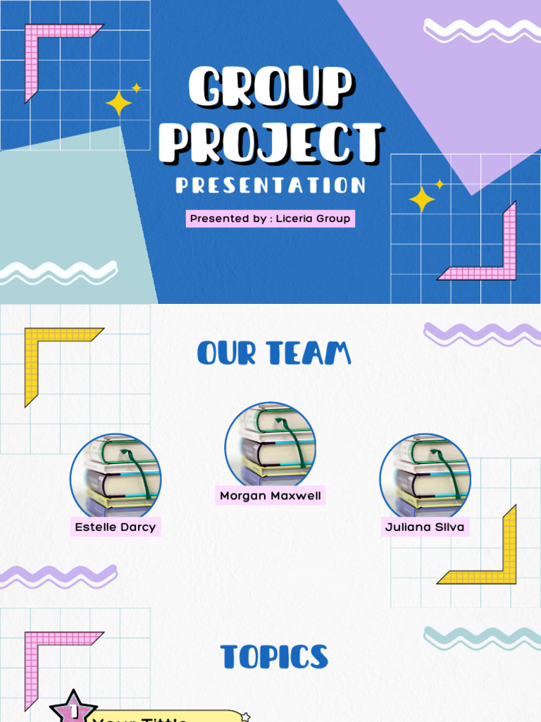 Blue White Creative Cute Group Project Presentation | PDF