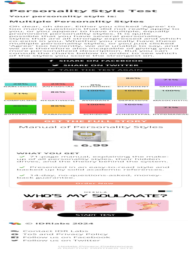 Personality Style Test | PDF