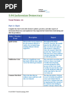 APUSH Political Cartoon Analysis | PDF | Andrew Jackson | Veto