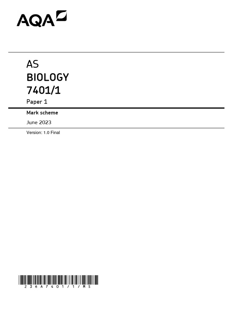 AQA 7401 1 Final MS Jun23 v1.0 | Download Free PDF | Fatty Acid ...