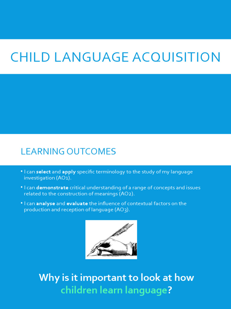 Child Language Acquisition | Download Free PDF | Phonics | Human Voice