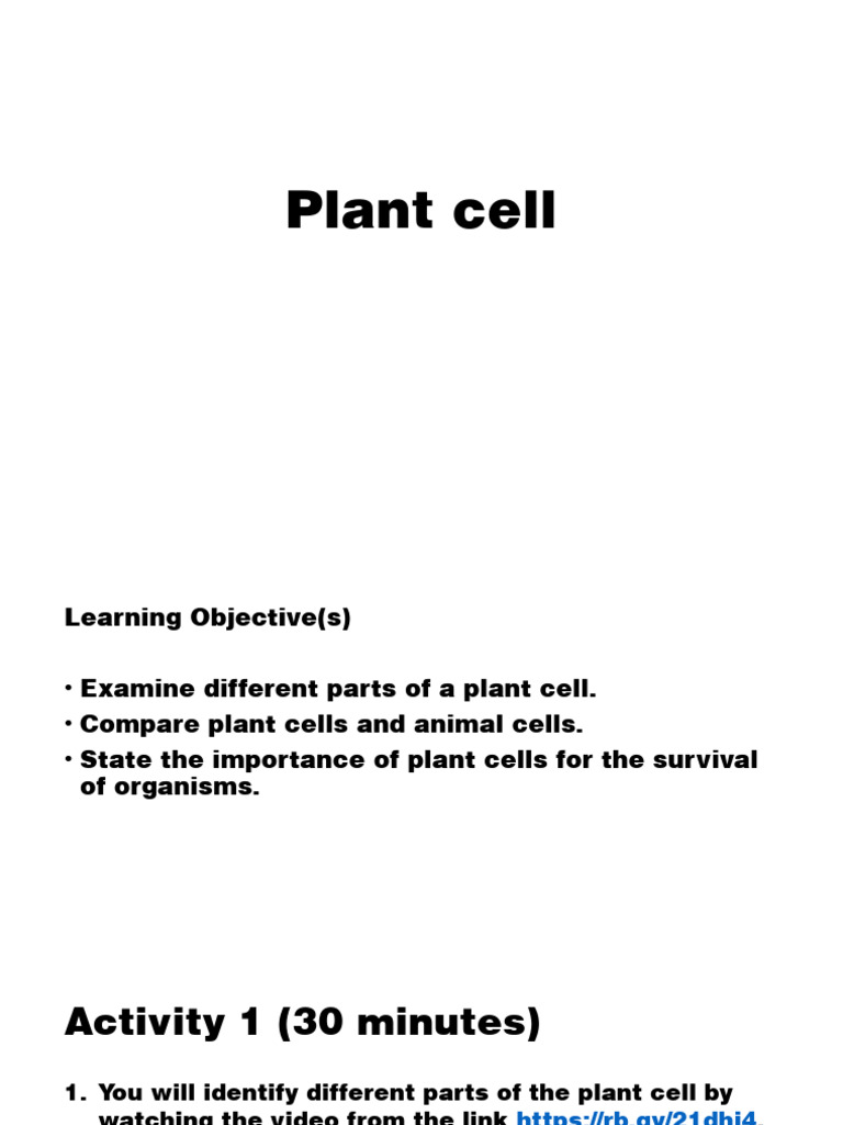 Cell-Plant Cells | Download Free PDF | Cell (Biology) | Plants