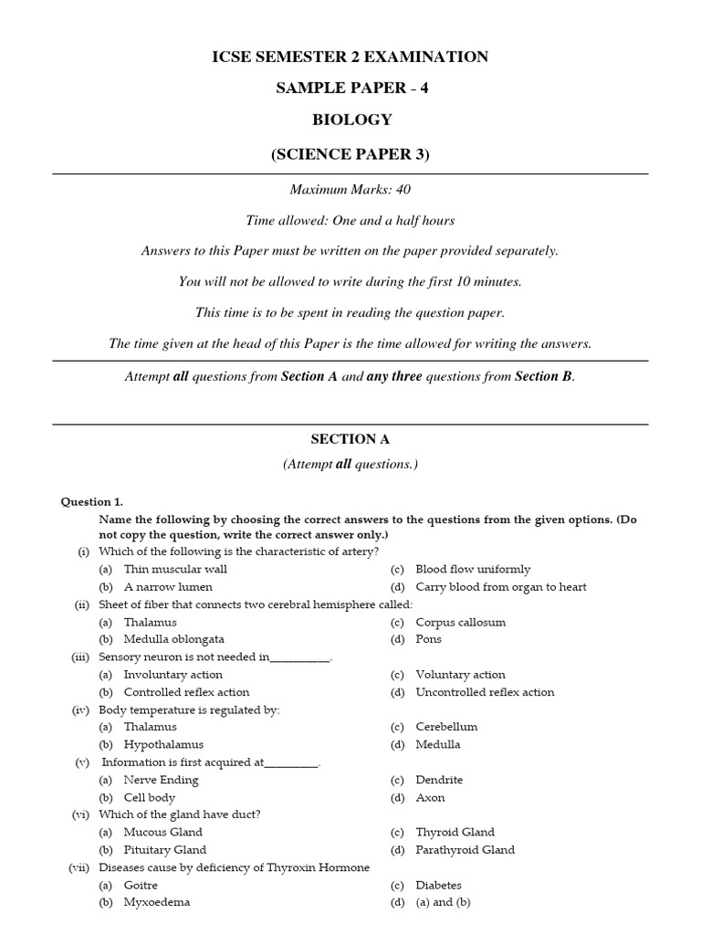 Biology (Sem-2) 2022 Set - 4 | Download Free PDF | Ear | Organ (Anatomy) Biology (Sem-2) 2022 Set - 4 | Download Free PDF | Ear | Organ (Anatomy)