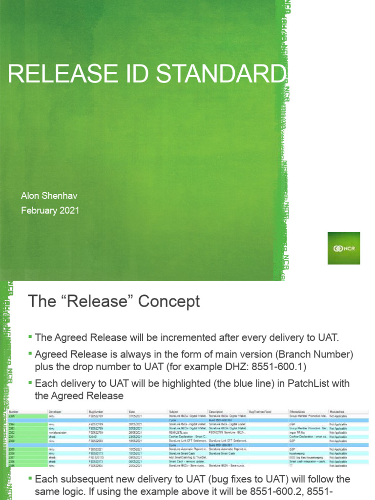 Release ID Standard Guidelines | PDF | Computing | Software Engineering