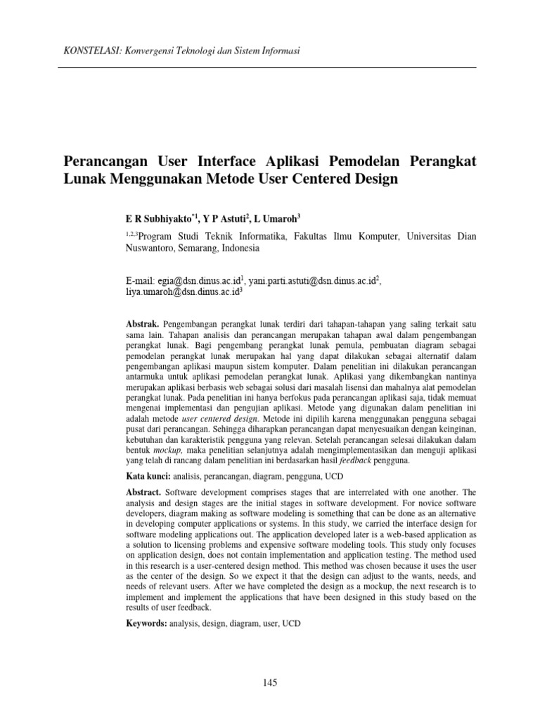 Perancangan User Interface Aplikasi Pemodelan Perangkat Lunak ...