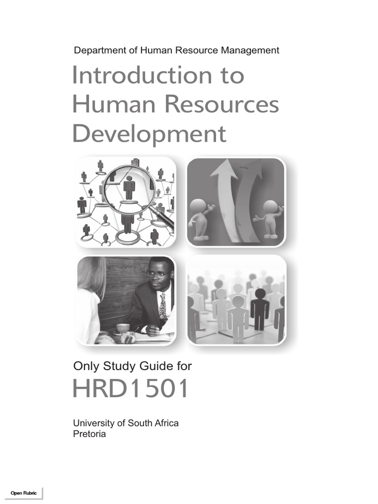 HRD1501 Study Guide: Human Resources Development | PDF | Employment ...