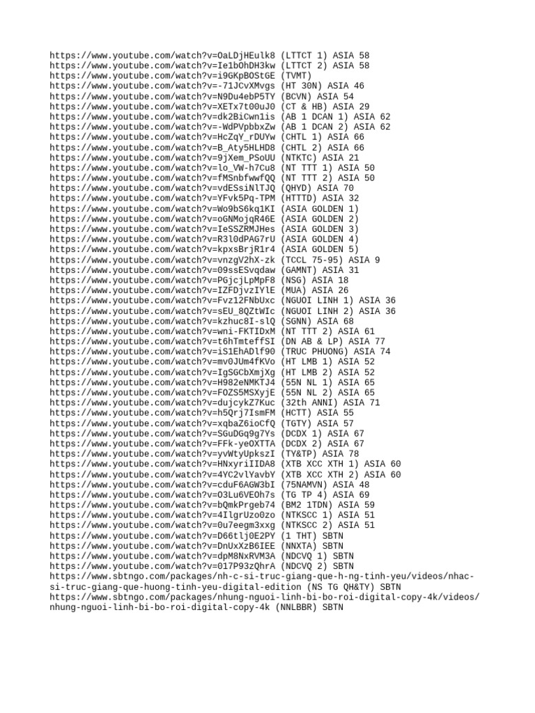 Asia Entertainment DVDS' On Youtube | PDF