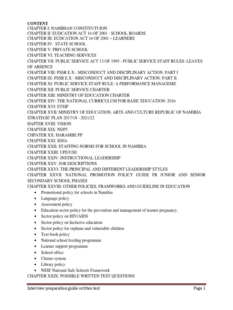 My Interview Booklet | Download Free PDF | Voting | Namibia