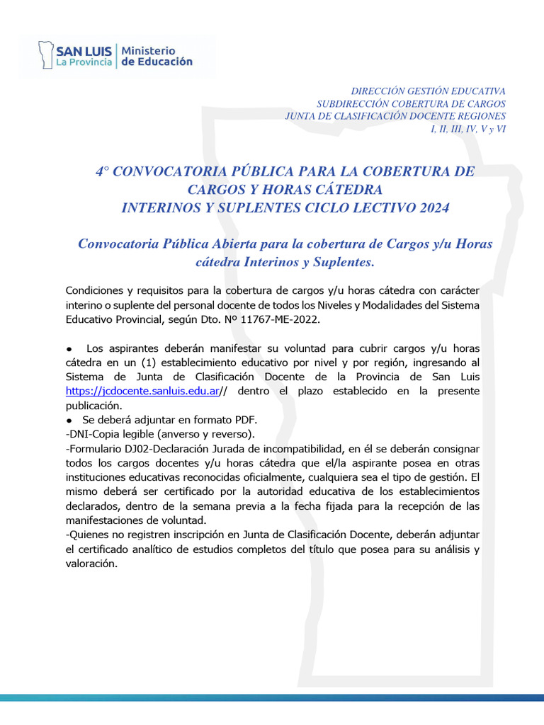 4° Llamado Abierto | PDF | Buenos Aires