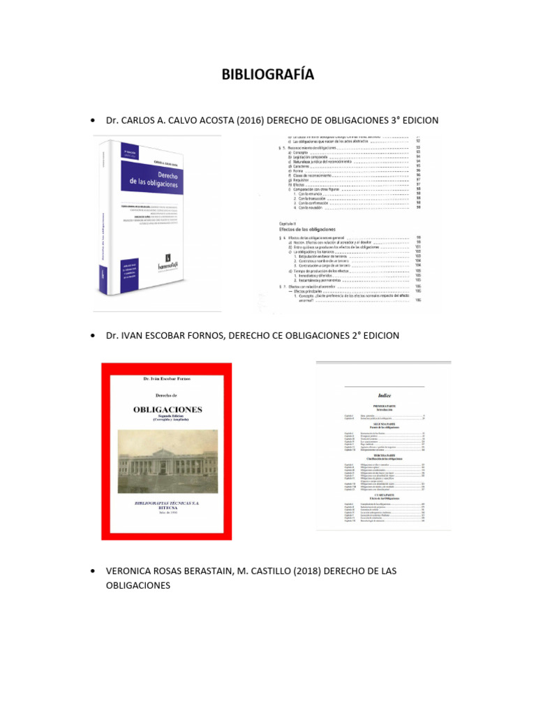 Bibliografía sobre Derecho de Obligaciones | PDF | Política | Ciencias ...