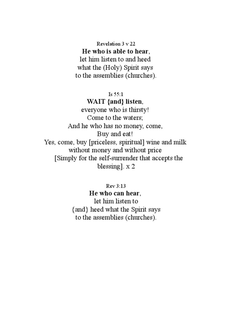 Who Is Able To Hear | PDF