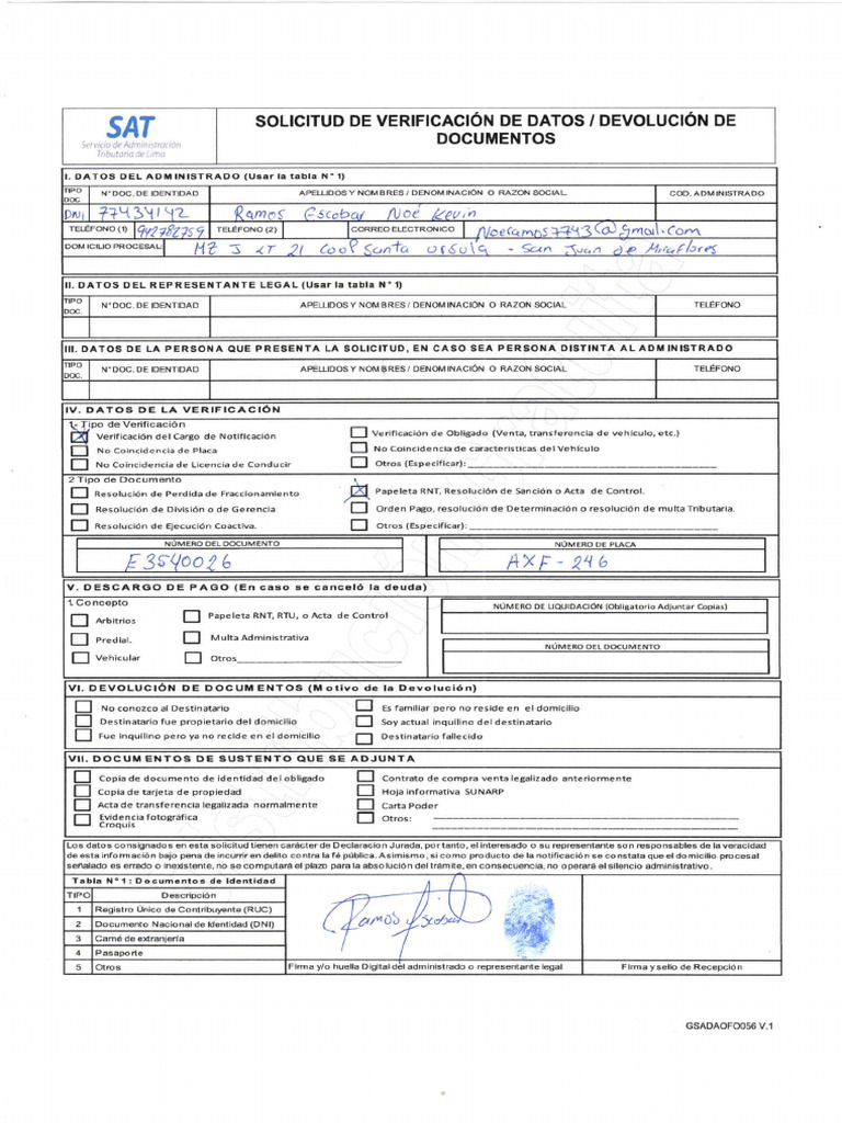 Formato Sat Noe | PDF