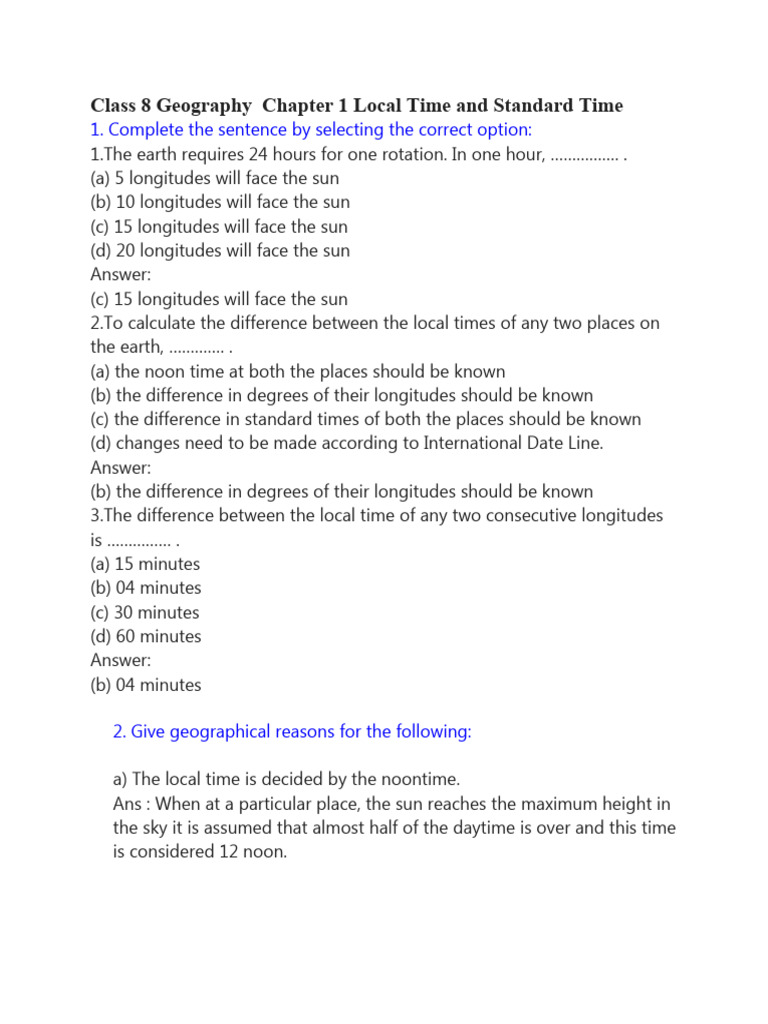 STD 8th Geography Notes CH 1 And2 2023 | PDF | Earth | Magma
