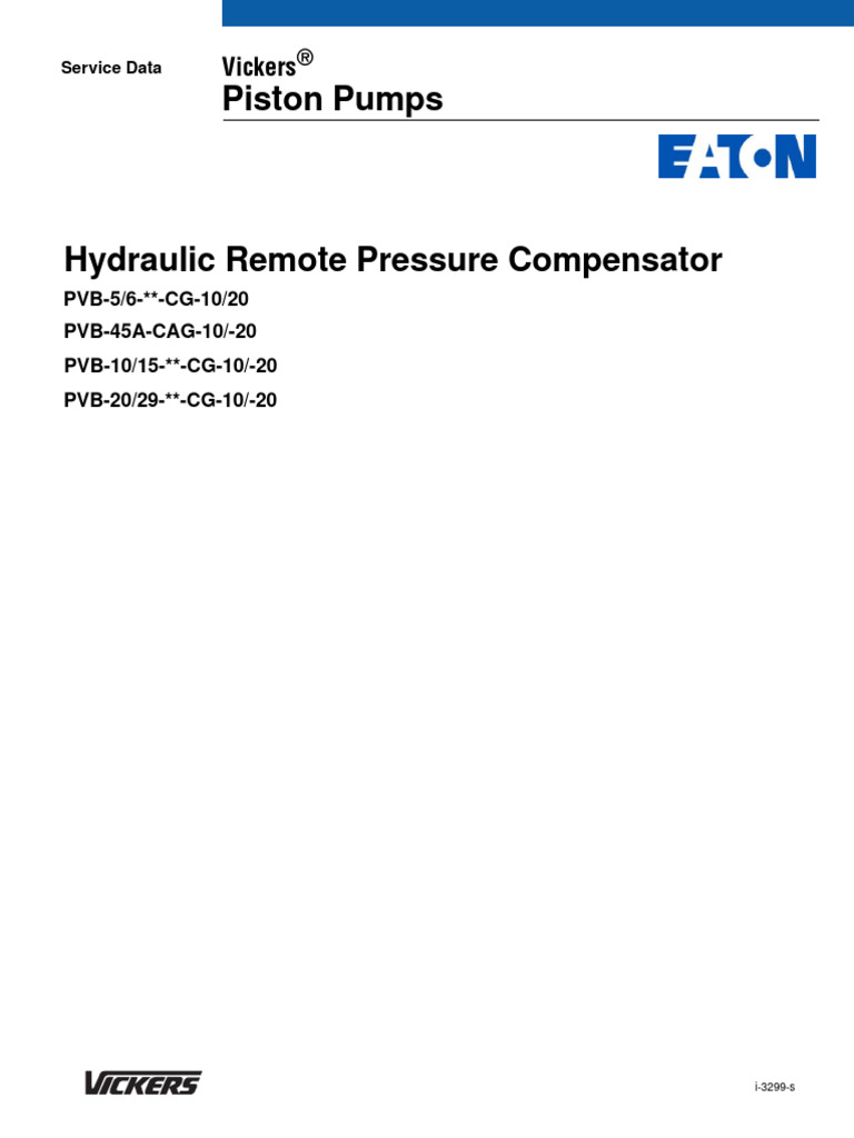 Vickers® Piston Pumps | PDF | Mechanical Engineering
