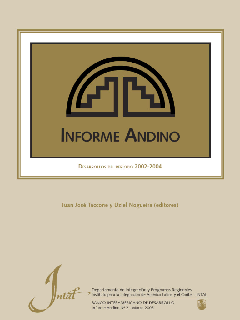 Informe-Andino-No-2-(2005) | PDF | Comunidad andina | Balance presupuestario del gobierno