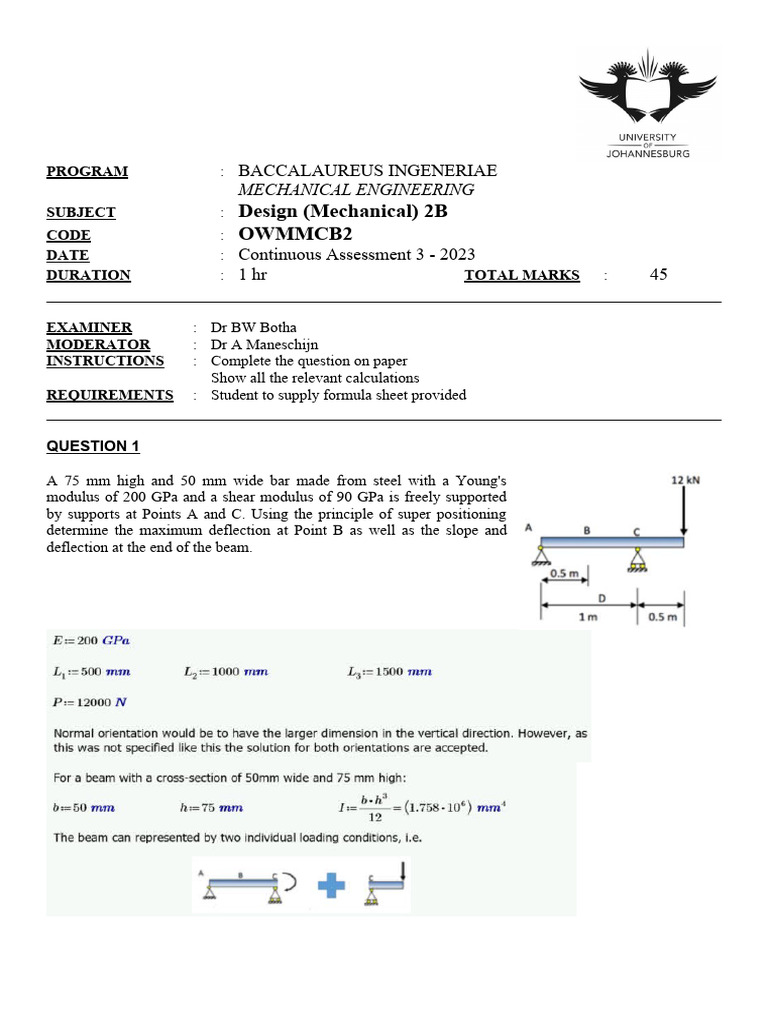 OWMMCB2 - 2023 OCA3 Deflection Memo | PDF