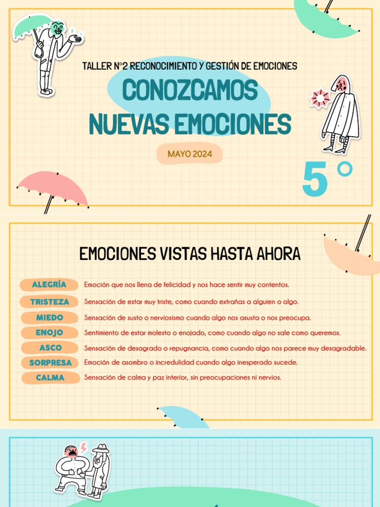 5to Básico Emociones | PDF | Las emociones | Asco