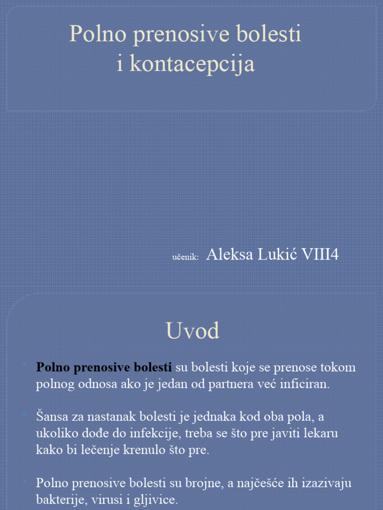 Polno Prenosive Bolesti | PDF