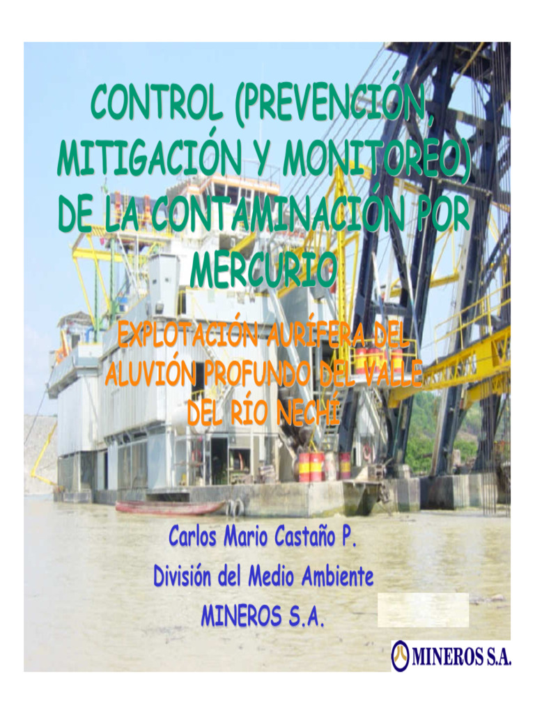 Control y Mitigación de Mercurio en Minería | PDF | Mercurio (Elemento) | Metalurgia