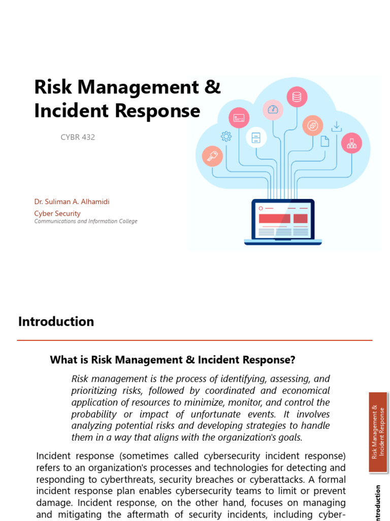 Cybersecurity Risk & Incident Response | PDF | Risk Management ...