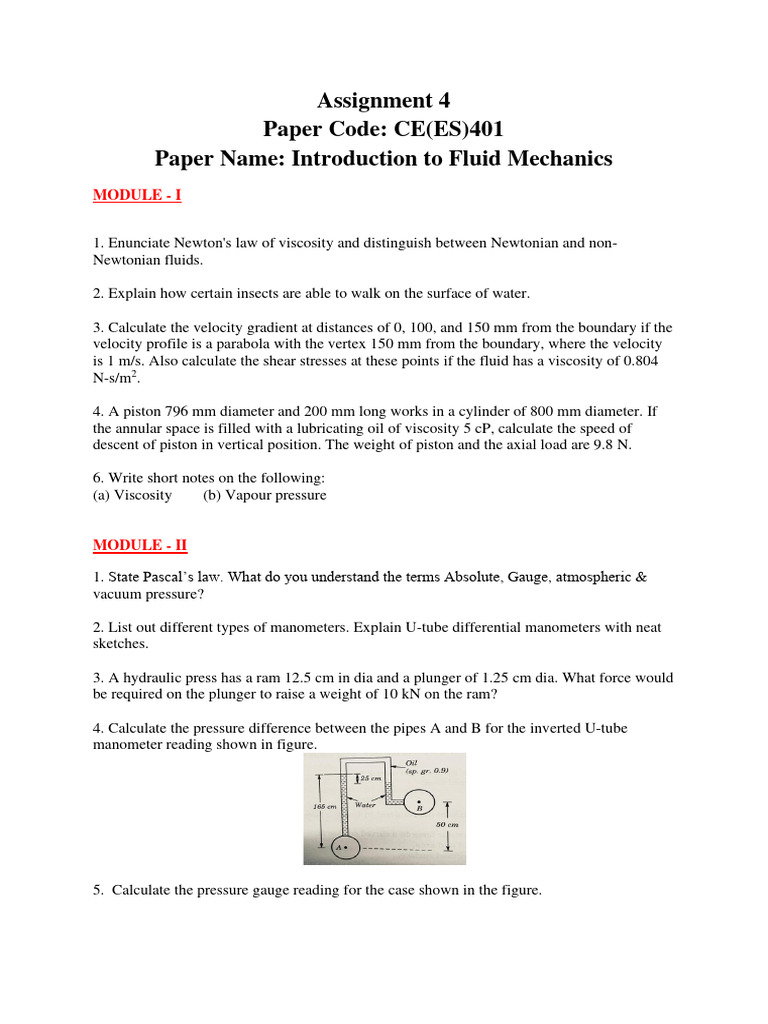 Assignment 4 | PDF | Pump | Fluid Dynamics